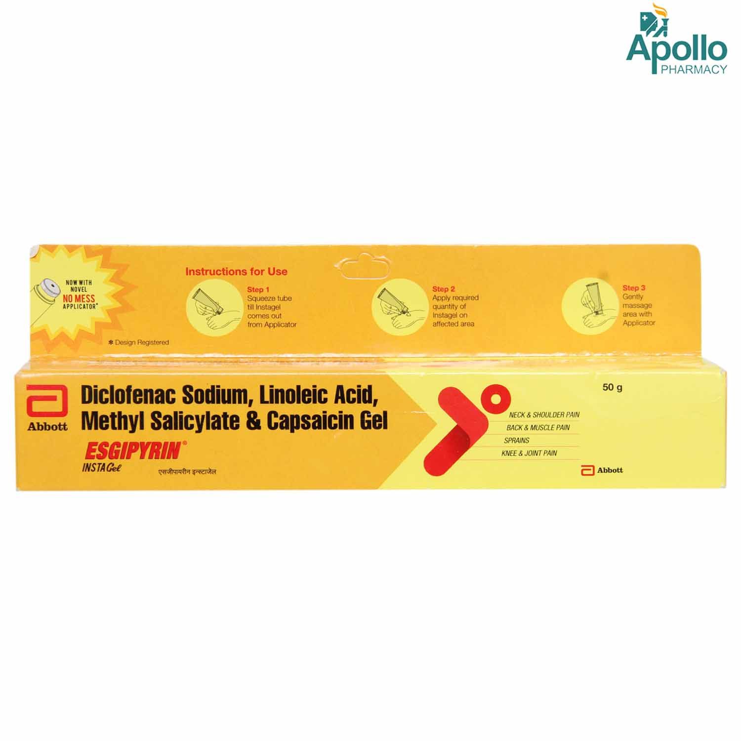 Esgipyrin Insta Gel 50 gm Price, Uses, Side Effects, Composition ...