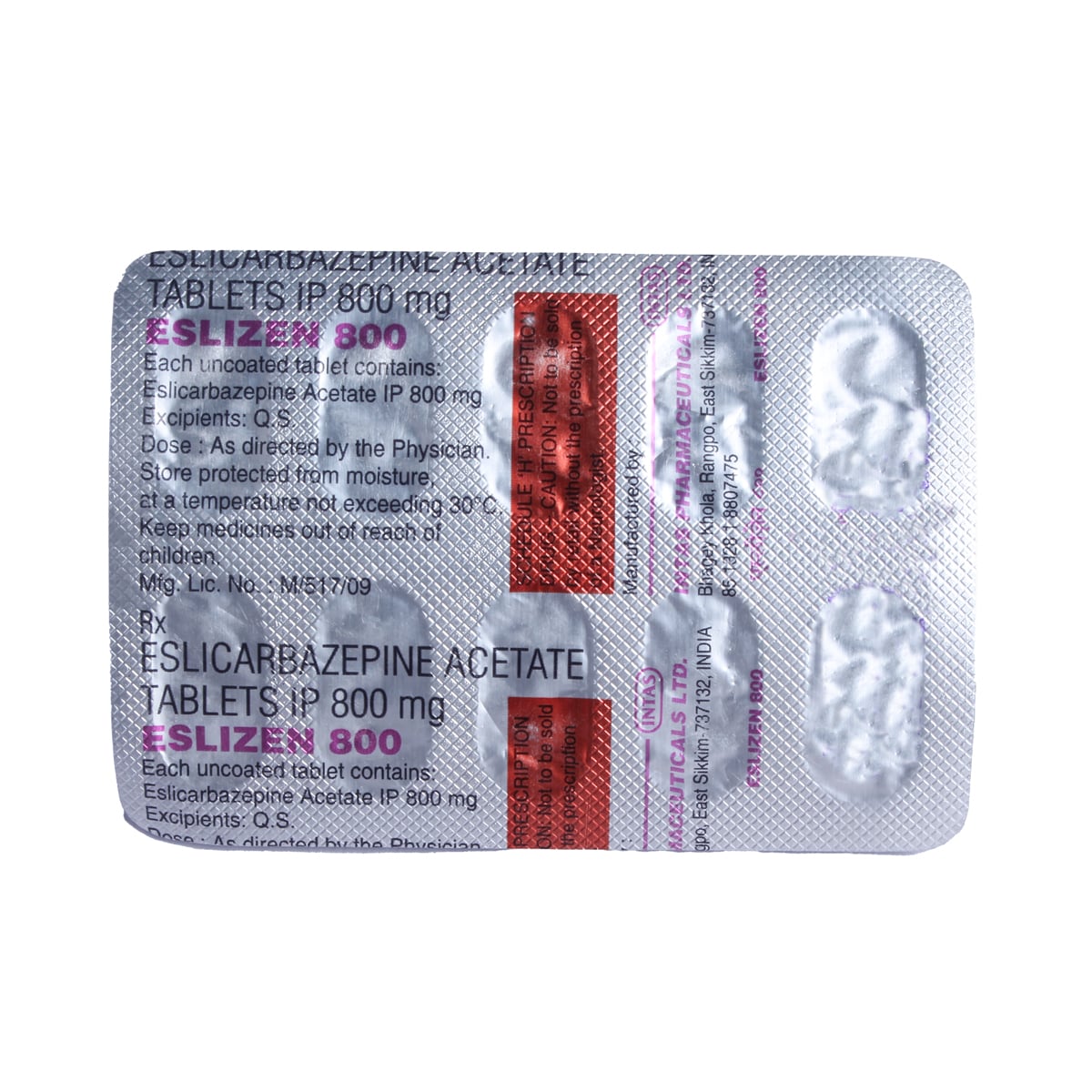 Eslizen 800 Tablet 10's Price, Uses, Side Effects, Composition - Apollo ...