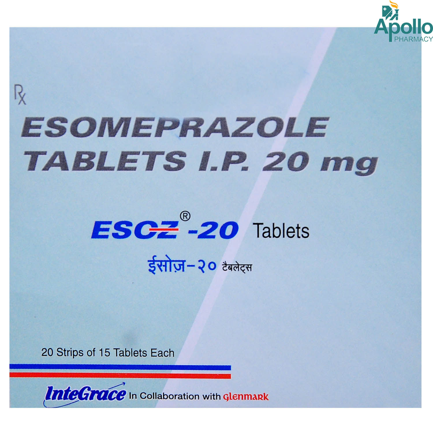 Esoz 20 Tablet 15's Price, Uses, Side Effects, Composition - Apollo ...