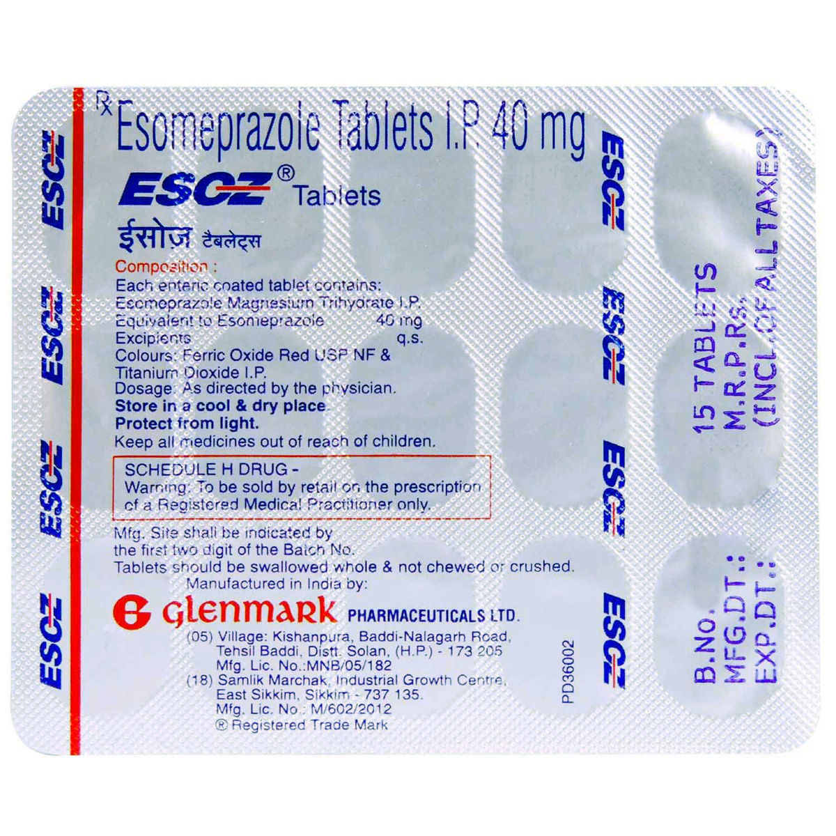 Esoz Tablet 15's Price, Uses, Side Effects, Composition - Apollo Pharmacy