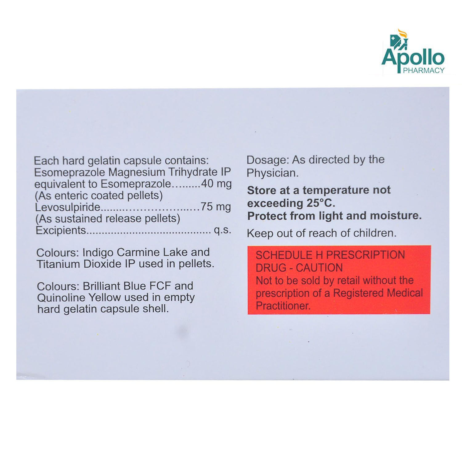 ESOKEM L CAPSULE 10'S Price, Uses, Side Effects, Composition - Apollo ...