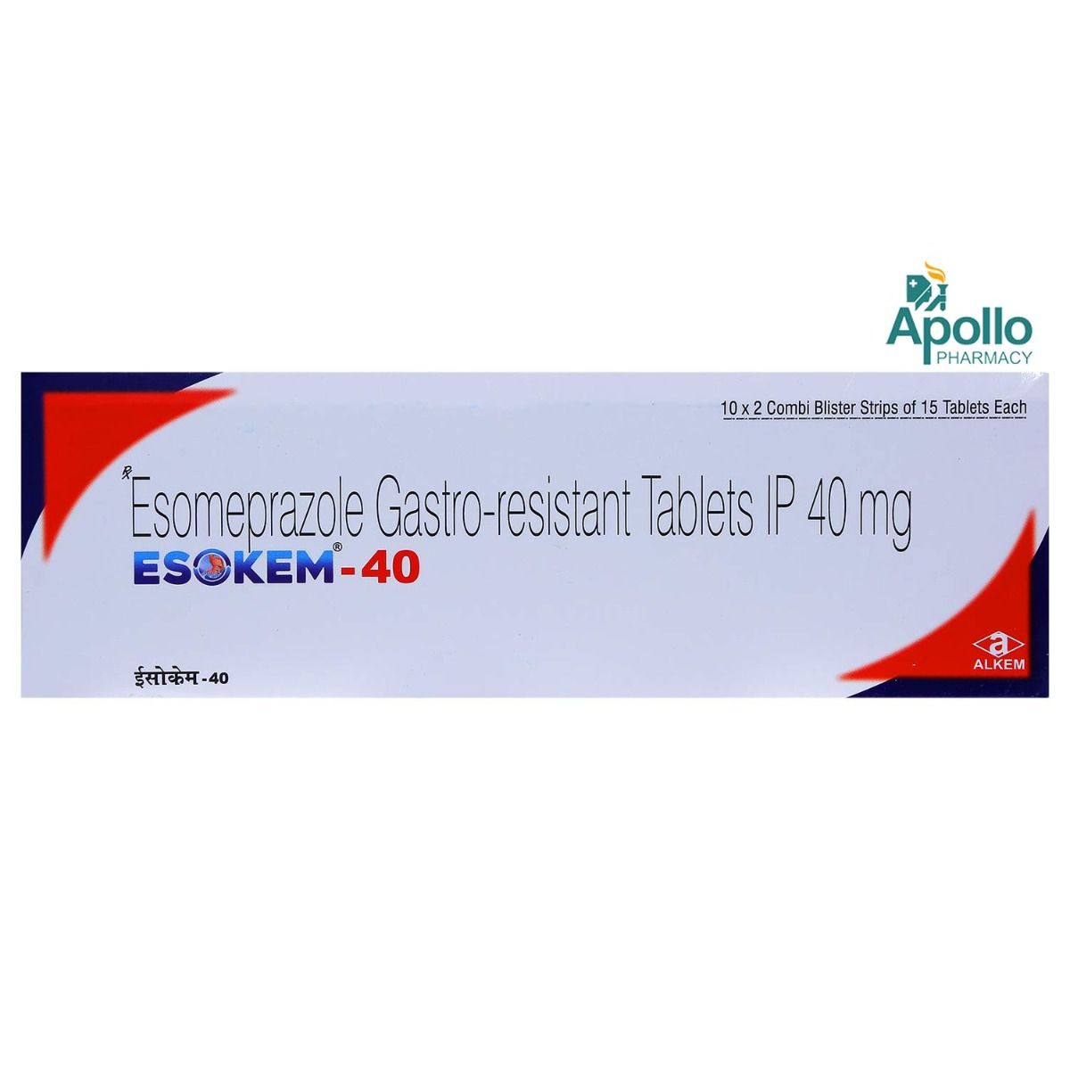 Esokem-40 Tablet 15's Price, Uses, Side Effects, Composition - Apollo ...
