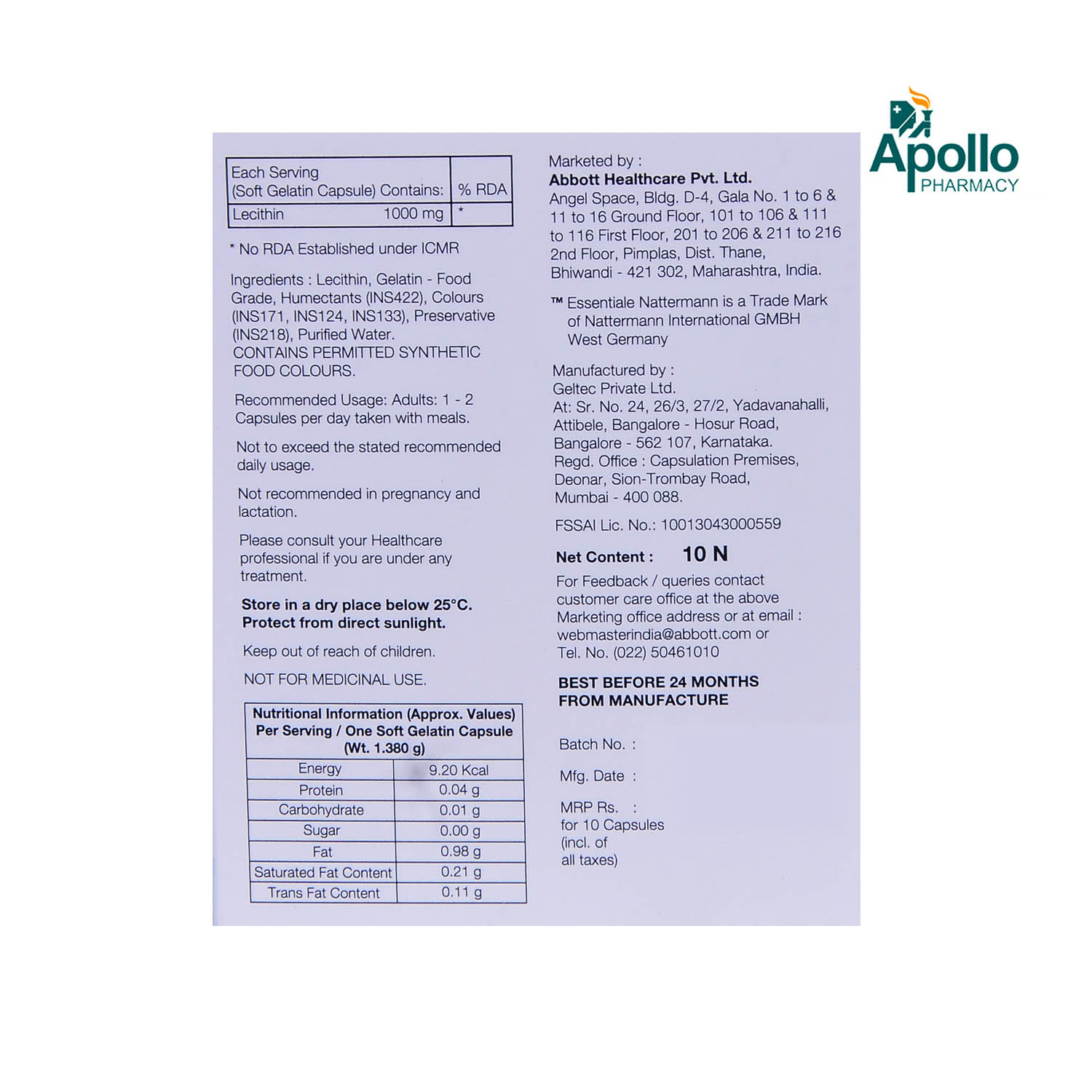 Essentiale L 1gm Capsule 10's Price, Uses, Side Effects, Composition ...