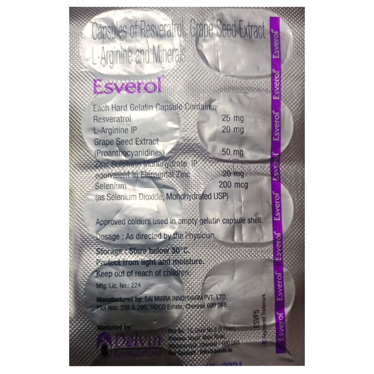 Esverol Cap Price, Uses, Side Effects, Composition - Apollo Pharmacy