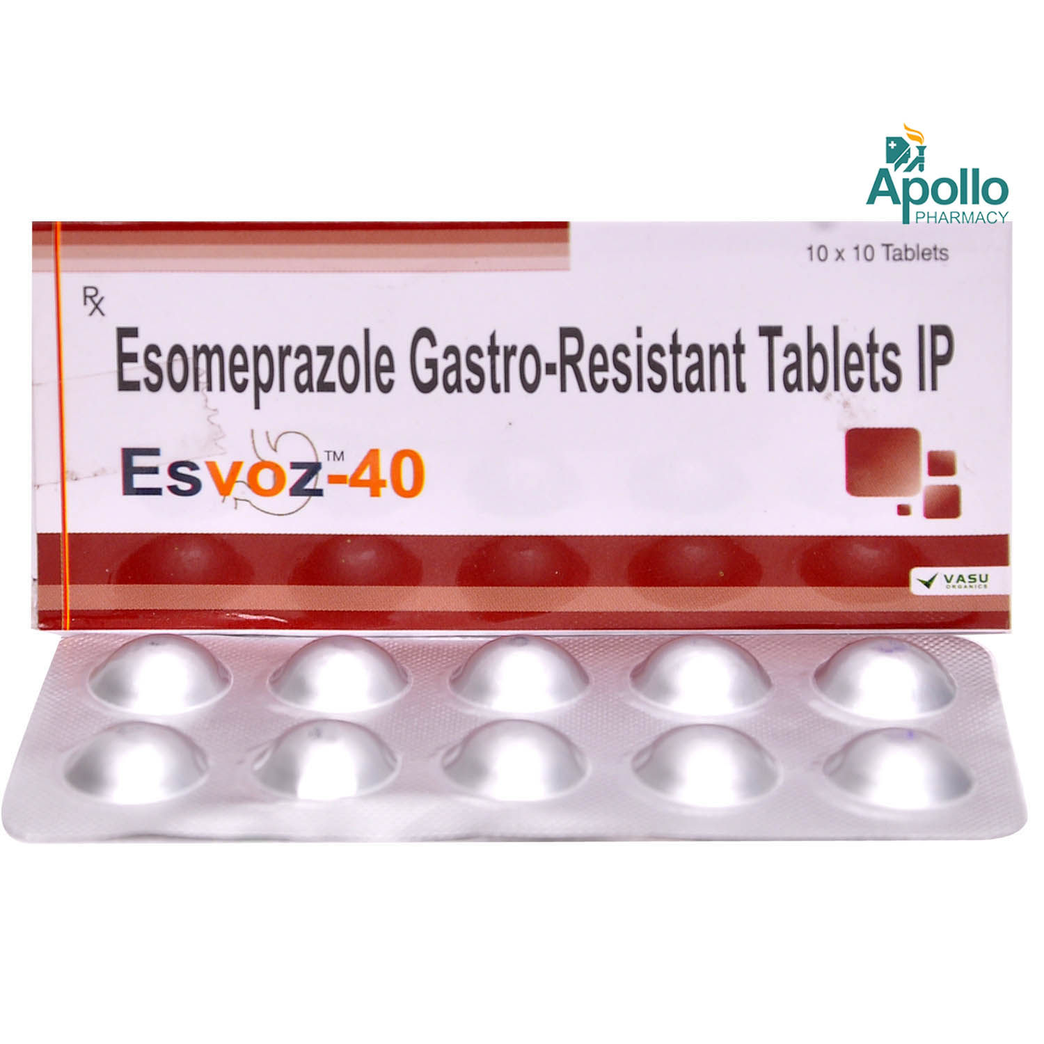 Esvoz 40 mg Tablet 10's Price, Uses, Side Effects, Composition - Apollo ...