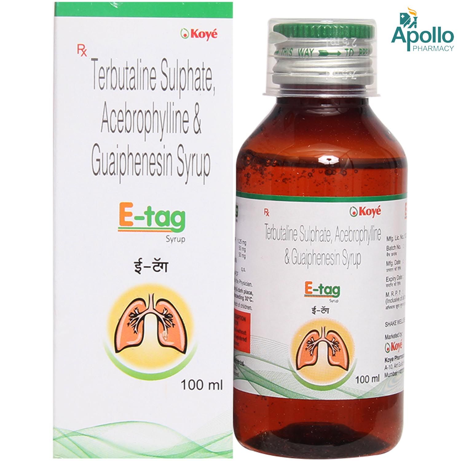 E Tag Syrup 100 ml Price, Uses, Side Effects, Composition - Apollo Pharmacy