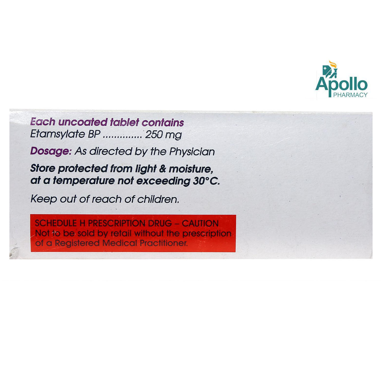 Ethamcip-250 Tablet 10's Price, Uses, Side Effects, Composition ...