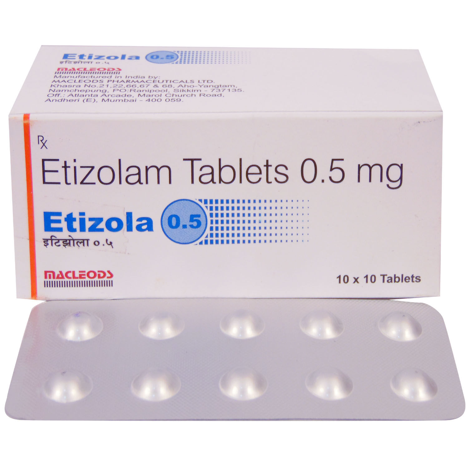 Etizola 0.5mg Tablet 10's Price, Uses, Side Effects, Composition ...