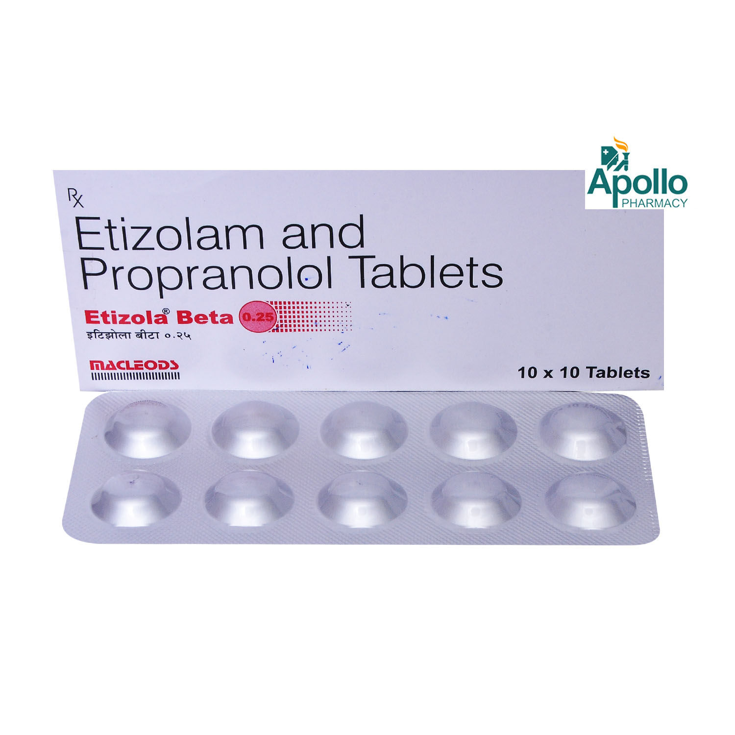 Etizola Beta 0.25 Tablet 10's Price, Uses, Side Effects, Composition ...
