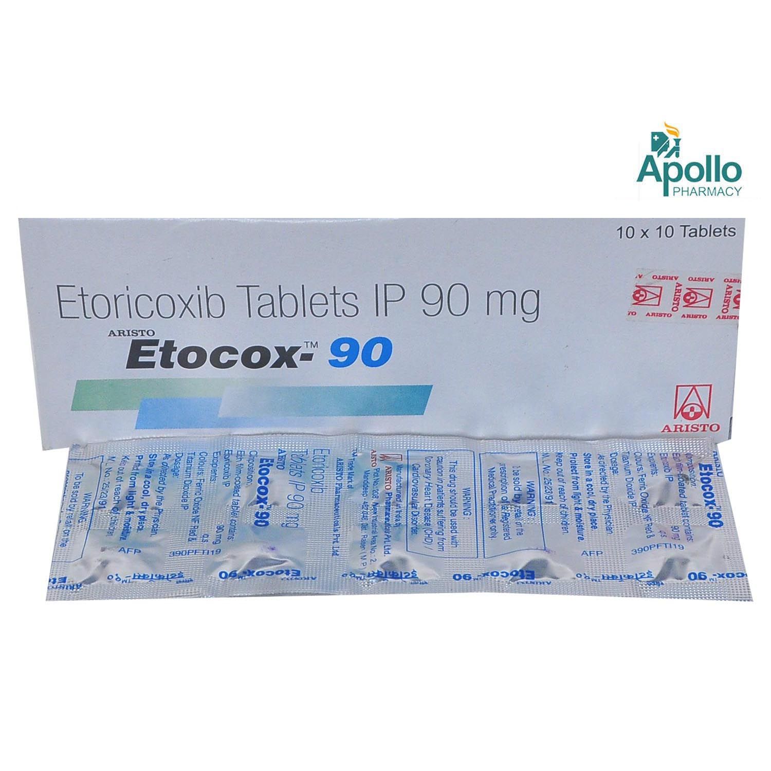 ETOCOX 90MG TABLET Price, Uses, Side Effects, Composition - Apollo Pharmacy
