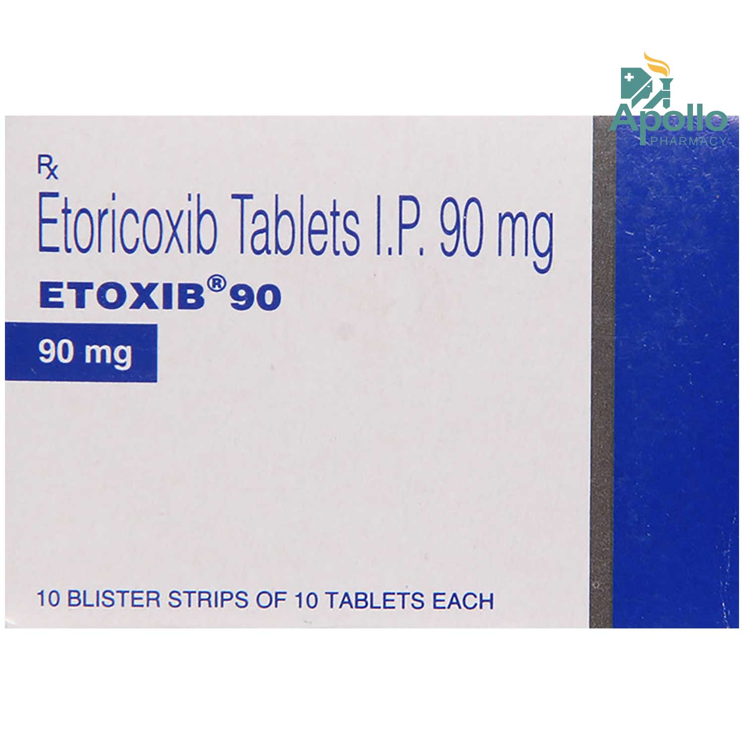 Etoxib 90 Tablet 10's Price, Uses, Side Effects, Composition - Apollo Pharmacy