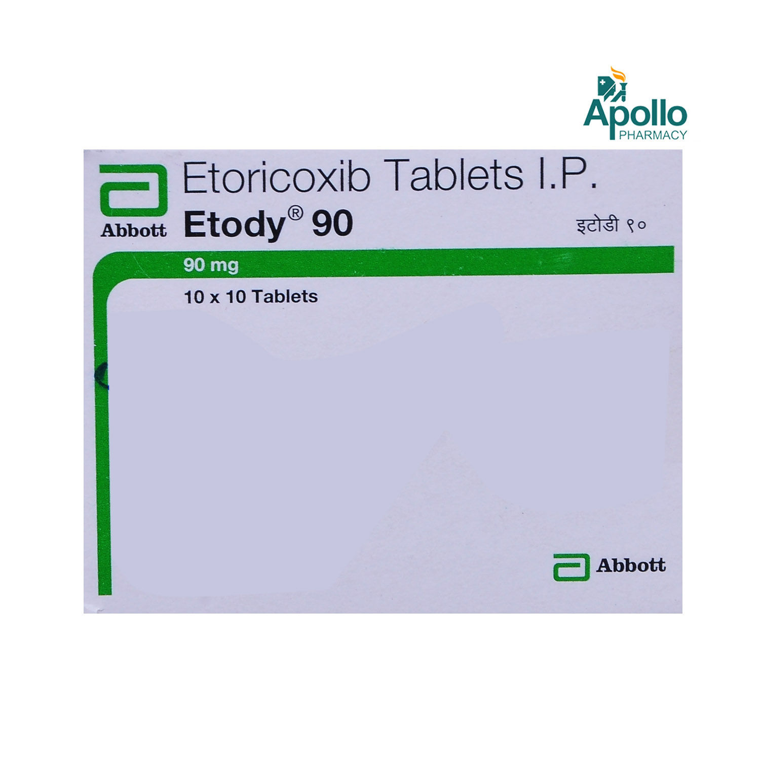 Etody 90 Tablet 10's Price, Uses, Side Effects, Composition - Apollo Pharmacy