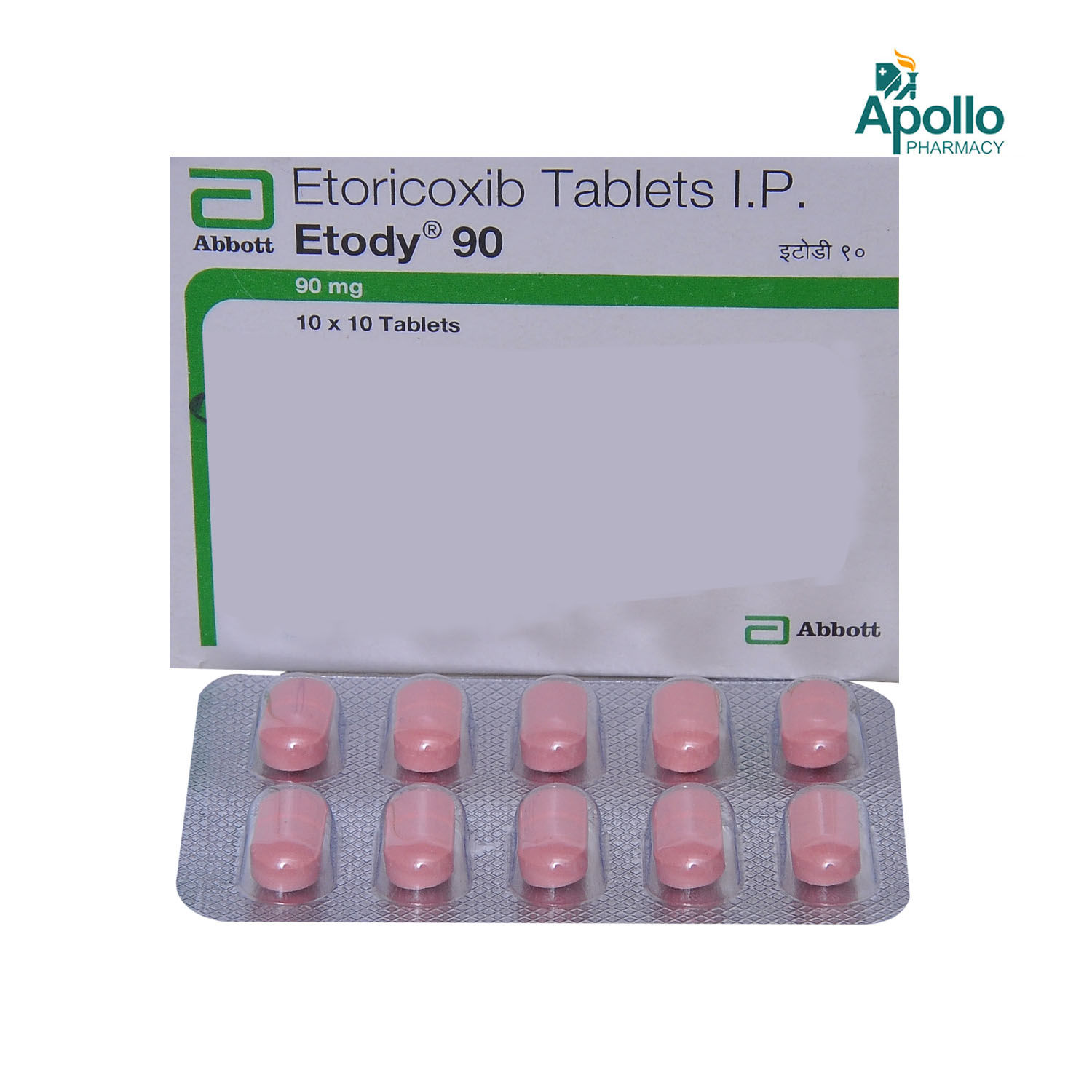 Etody 90 Tablet 10's Price, Uses, Side Effects, Composition - Apollo Pharmacy