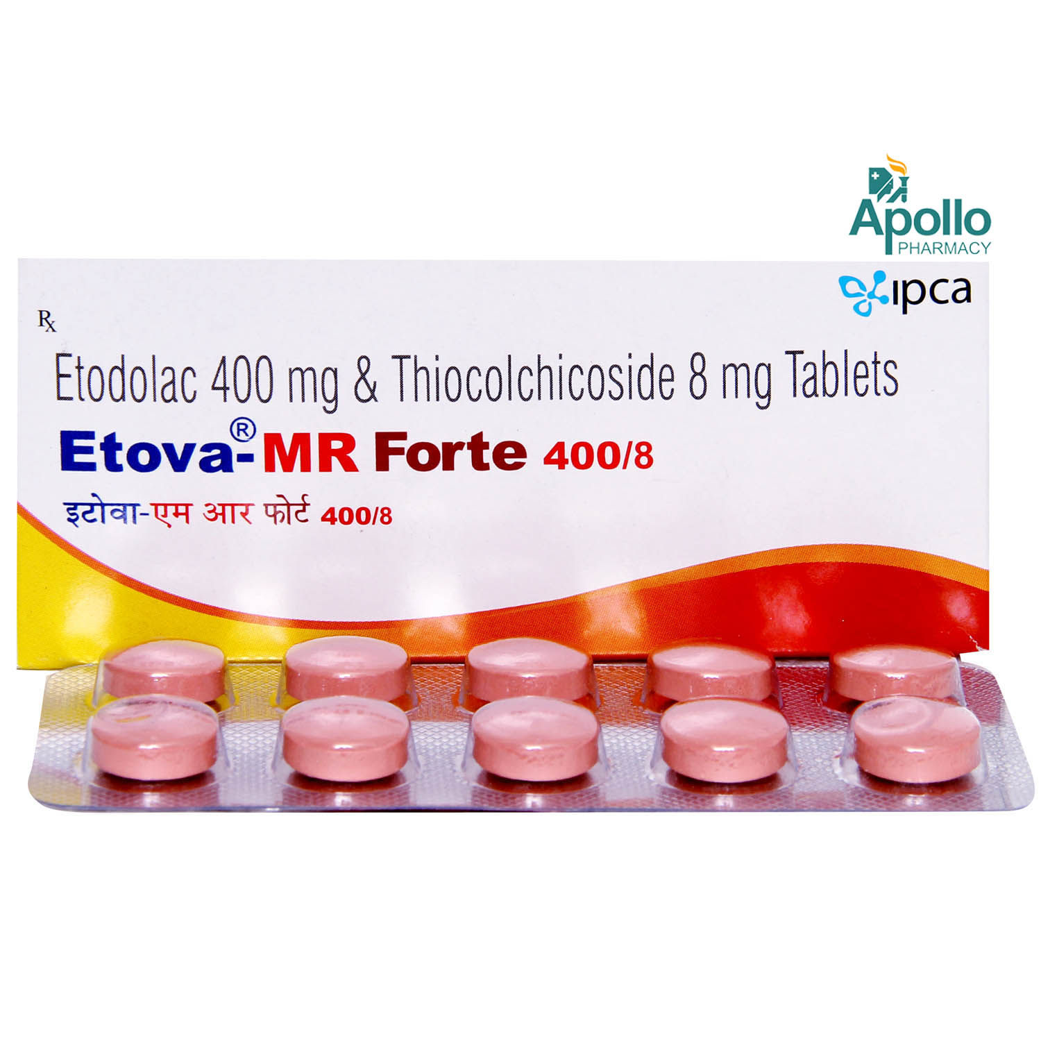 Etova MR Forte 400/8 Tablet 10's Price, Uses, Side Effects, Composition ...