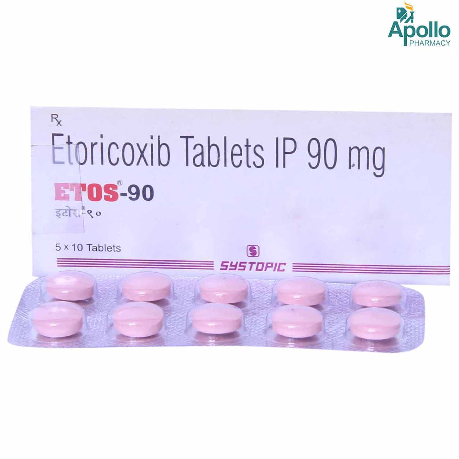 ETOS 90MG TABLET Price, Uses, Side Effects, Composition - Apollo Pharmacy