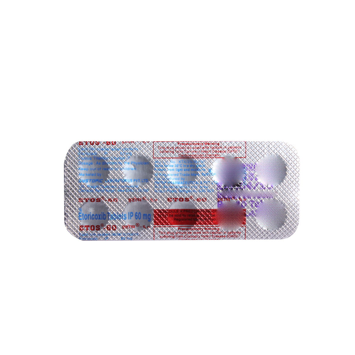 Etos-60mg Tablet 10's Price, Uses, Side Effects, Composition - Apollo ...