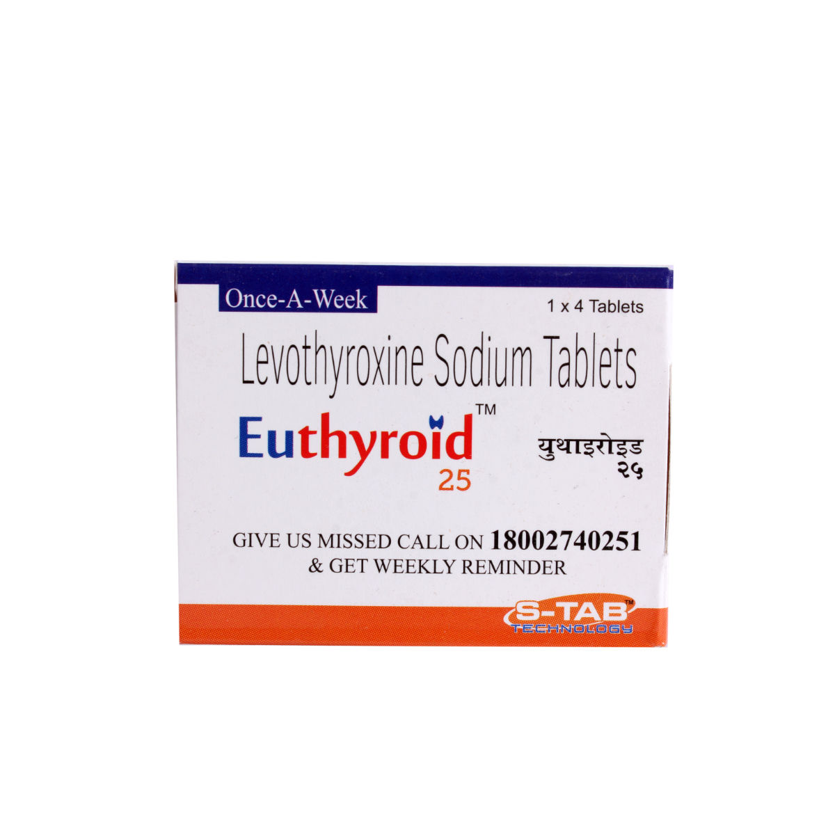 EUTHYROID 25MG TABLET 4'S Price, Uses, Side Effects, Composition ...