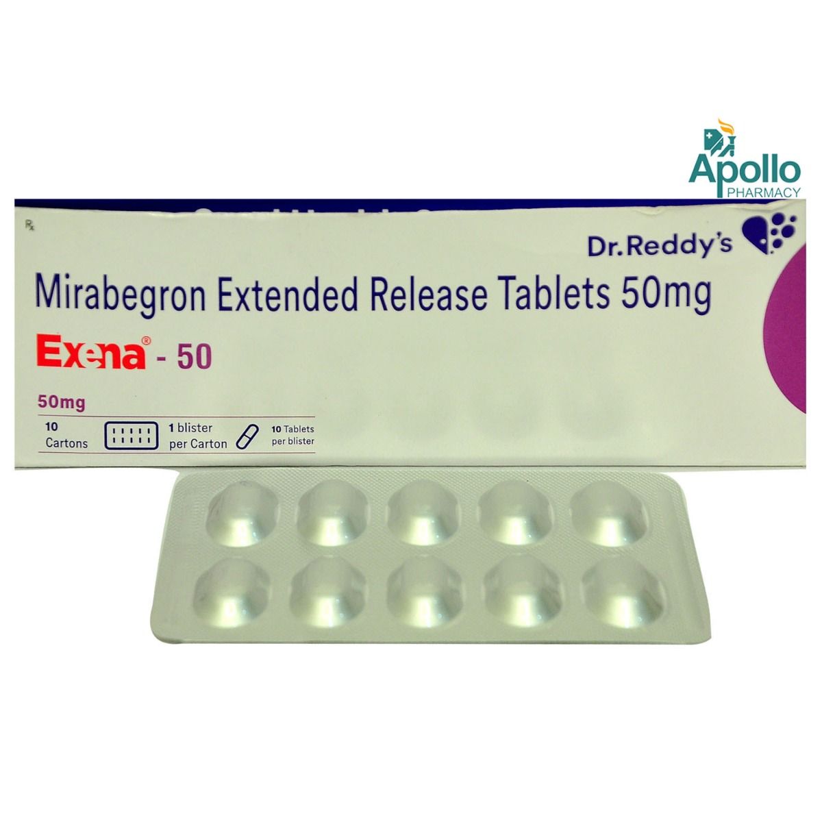 Exena 50mg Tablet ER 10's Price, Uses, Side Effects, Composition ...