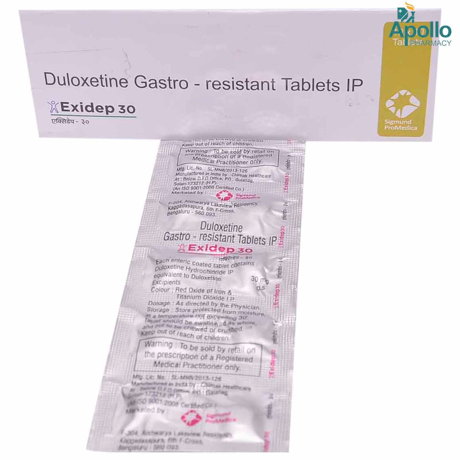 EXIDEP TABLET Price, Uses, Side Effects, Composition - Apollo Pharmacy