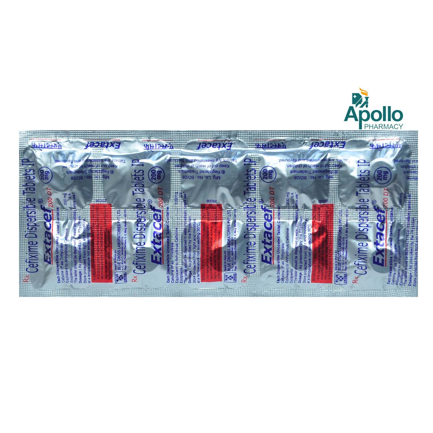 Extacef DT 200 mg Tablet 10's Price, Uses, Side Effects, Composition ...