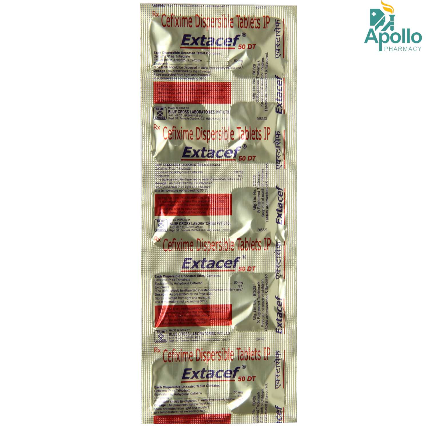 Extacef Dt 50 mg Tablet 10's Price, Uses, Side Effects, Composition ...