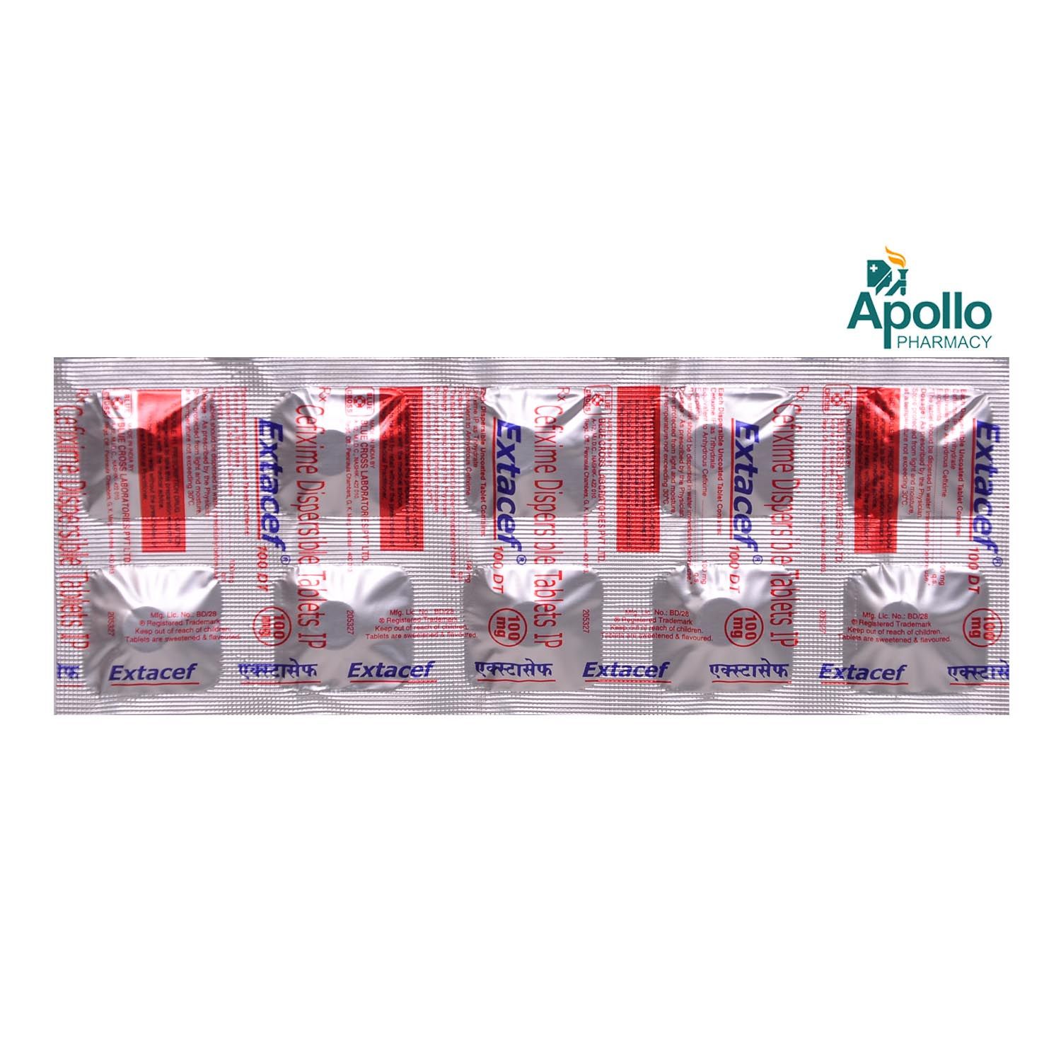 Extacef Dt 100 mg Tablet 10's Price, Uses, Side Effects, Composition ...