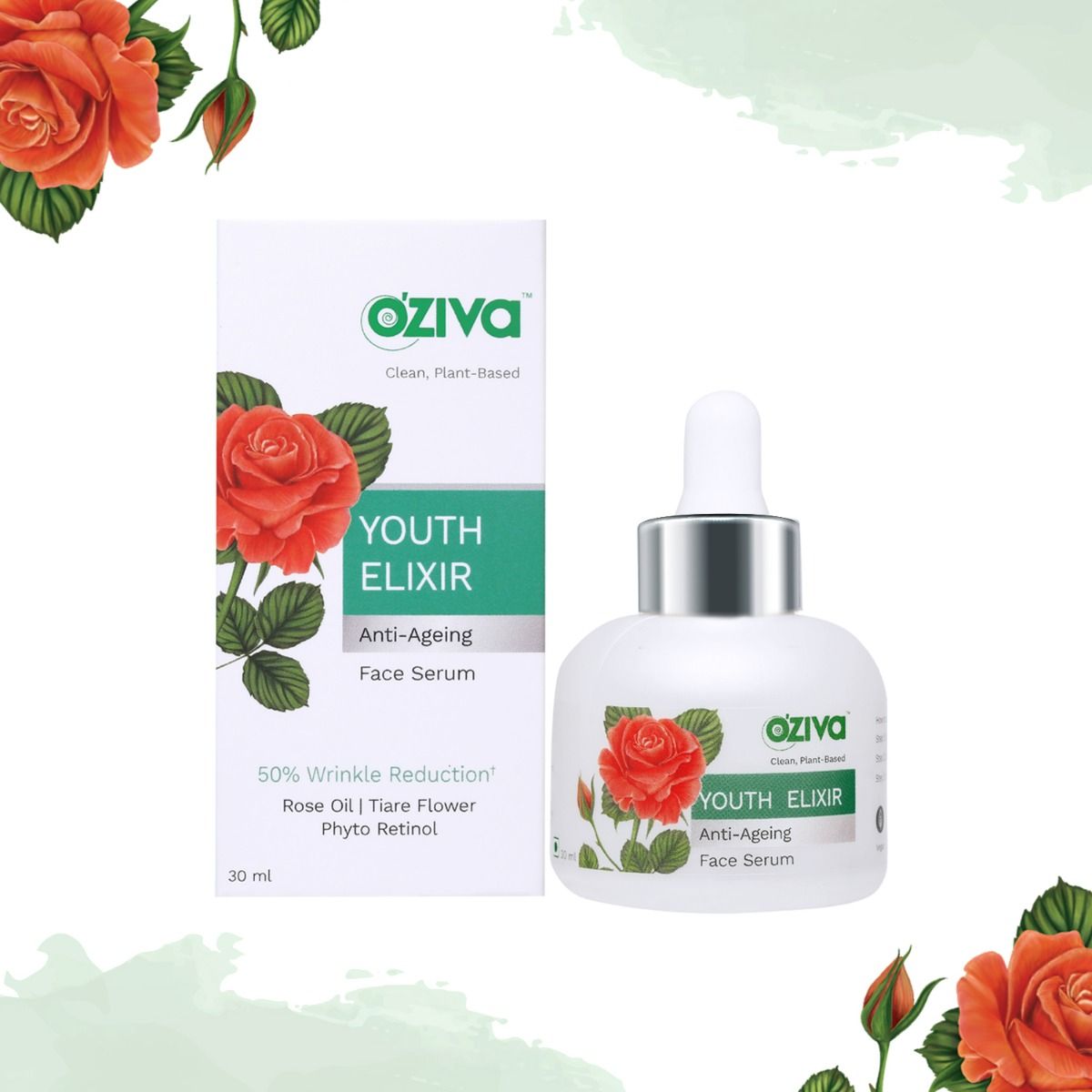 OZiva Youth Elixir Anti-Ageing Face serum, 30 ml Price, Uses, Side ...