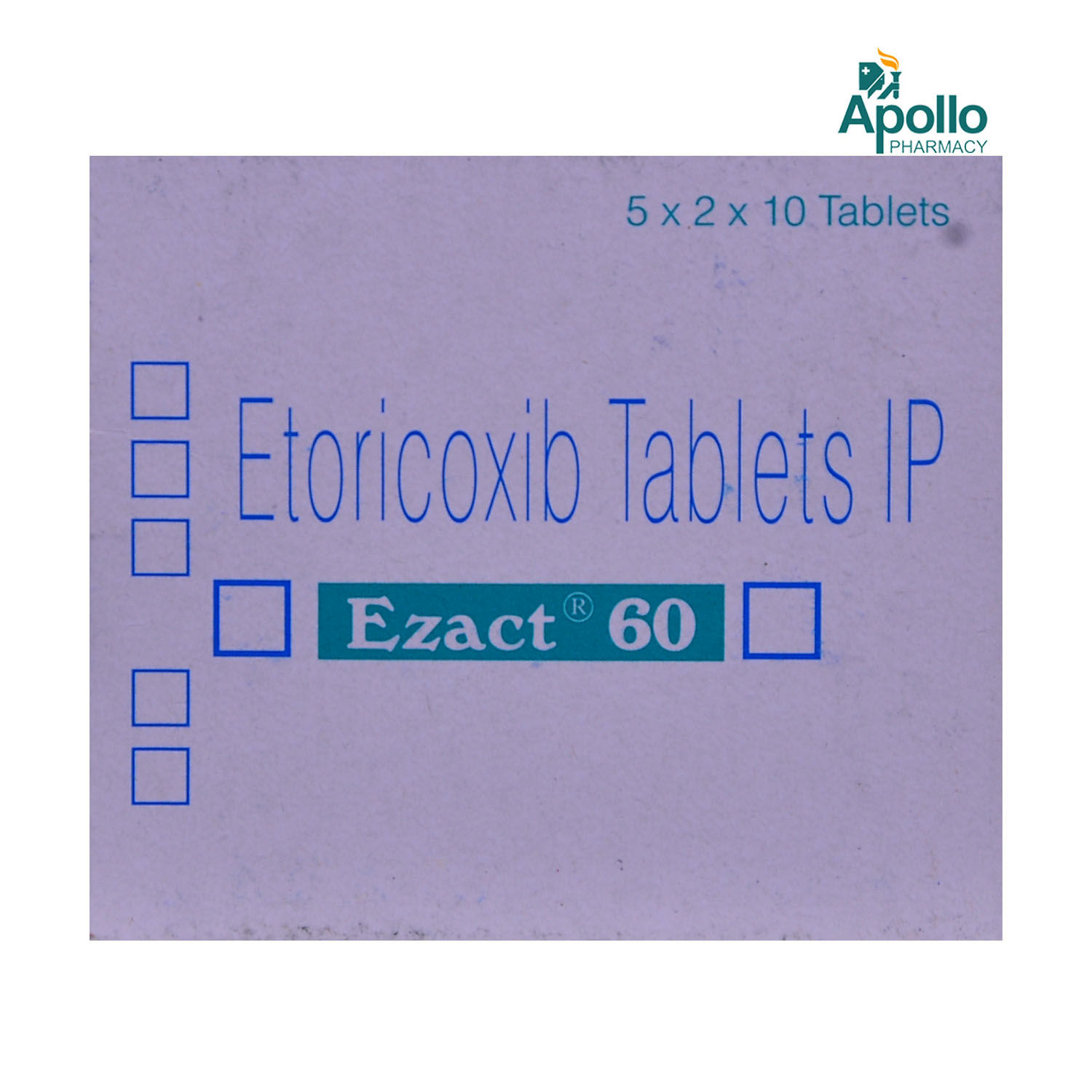 Ezact 60 Tablet 10's Price, Uses, Side Effects, Composition - Apollo ...