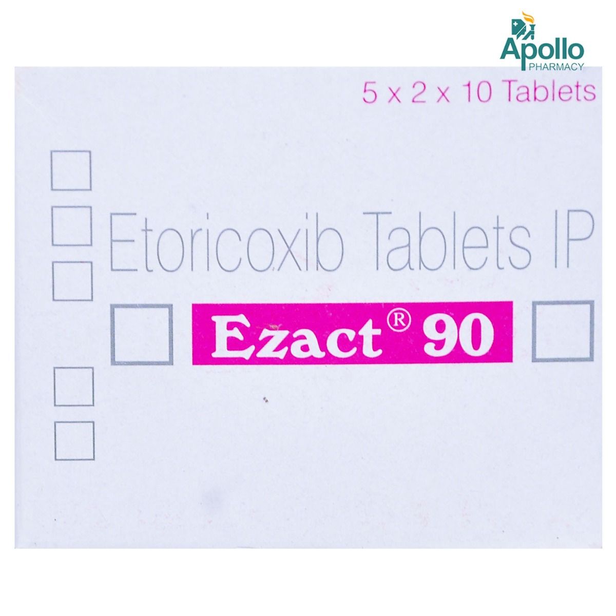 Ezact 90 Tablet 10's Price, Uses, Side Effects, Composition - Apollo ...
