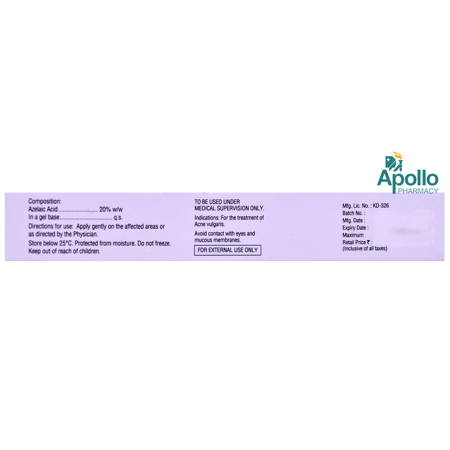 Ezanic 20% Gel 15 gm Price, Uses, Side Effects, Composition - Apollo ...
