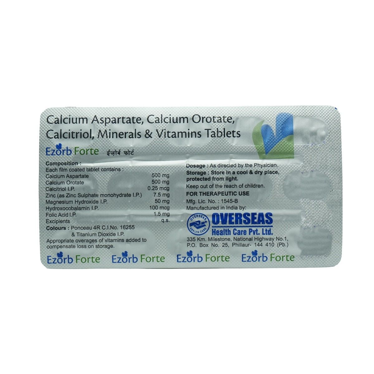 Ezorb Forte Tablet 15's Price, Uses, Side Effects, Composition - Apollo ...