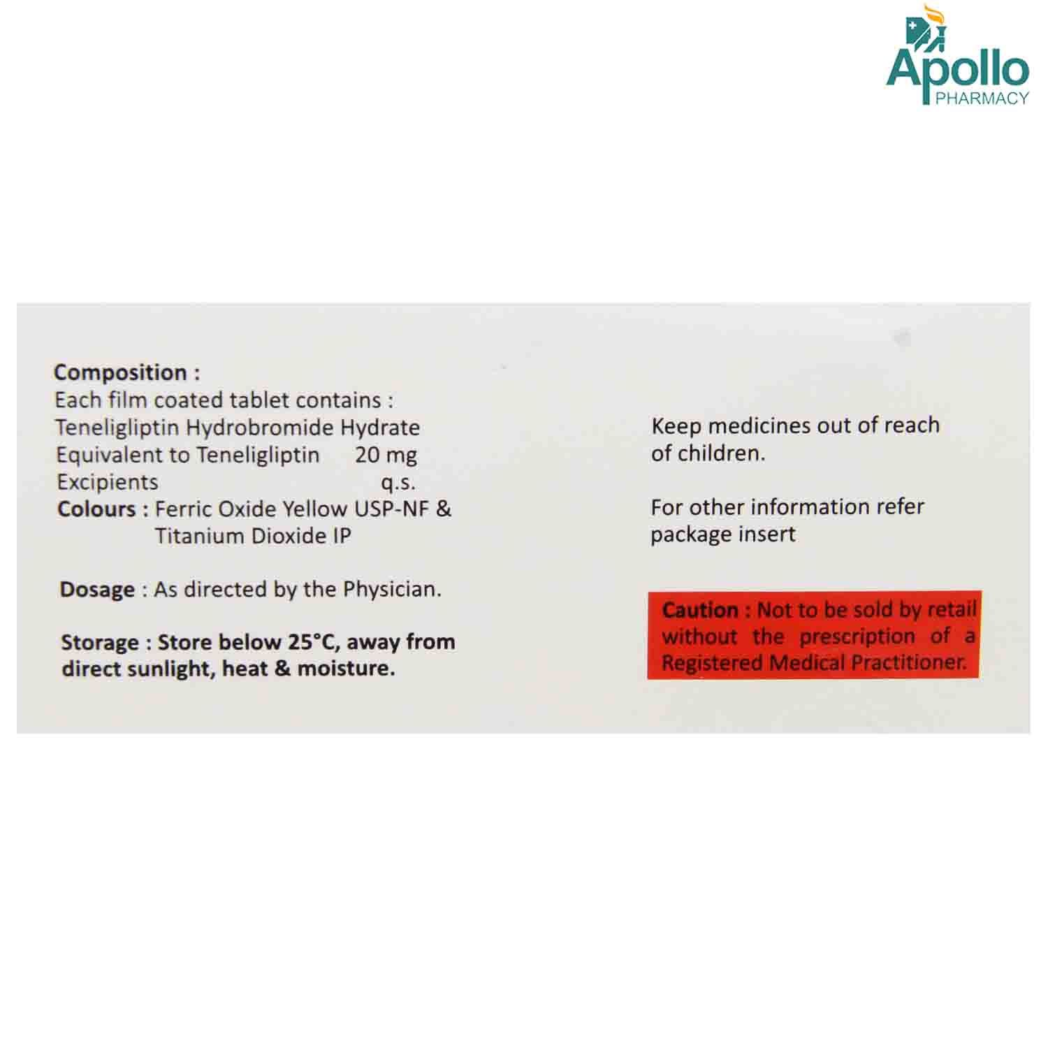 EZYGLIP 20MG TABLET 10'S Price, Uses, Side Effects, Composition ...