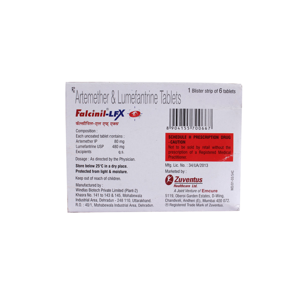 Falcinil -Lfx Tablet 6's Price, Uses, Side Effects, Composition ...
