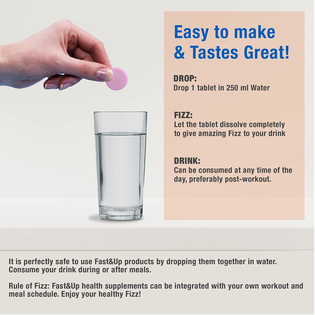 Fast&Up Reload Instant Electrolytes Berry Flavour, 20 Effervescent ...