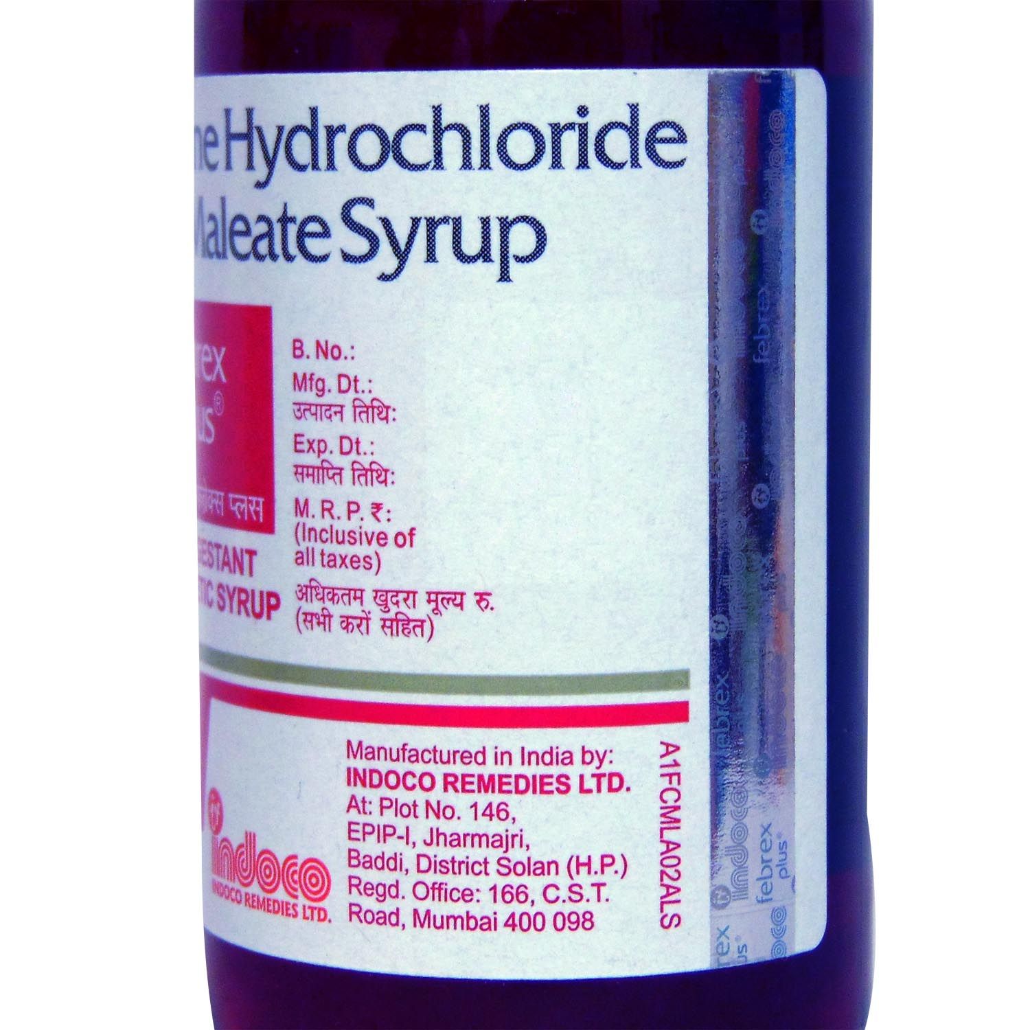 Febrex Plus Syrup 60 ml Price, Uses, Side Effects, Composition - Apollo ...