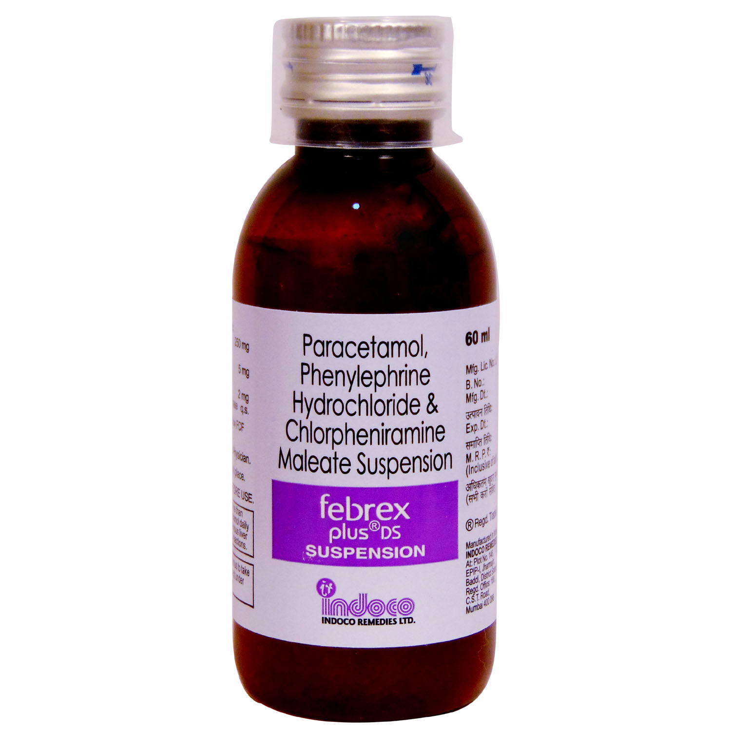 Febrex Plus DS Suspension 60 ml Price, Uses, Side Effects, Composition ...