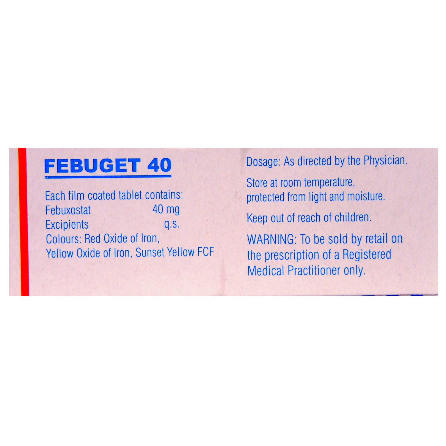 Febuget 40 Tablet 10's Price, Uses, Side Effects, Composition - Apollo ...