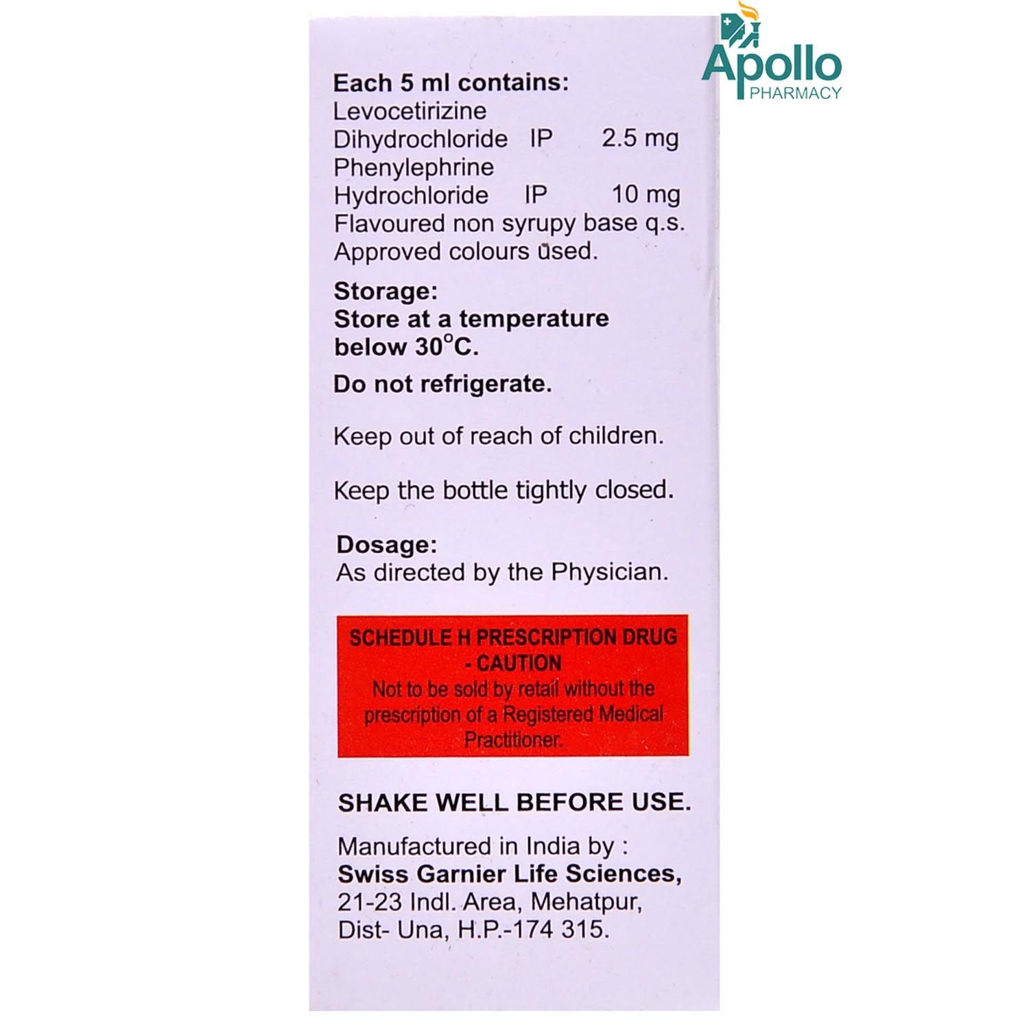 Febrex LP Syrup 30 ml Price, Uses, Side Effects, Composition - Apollo ...