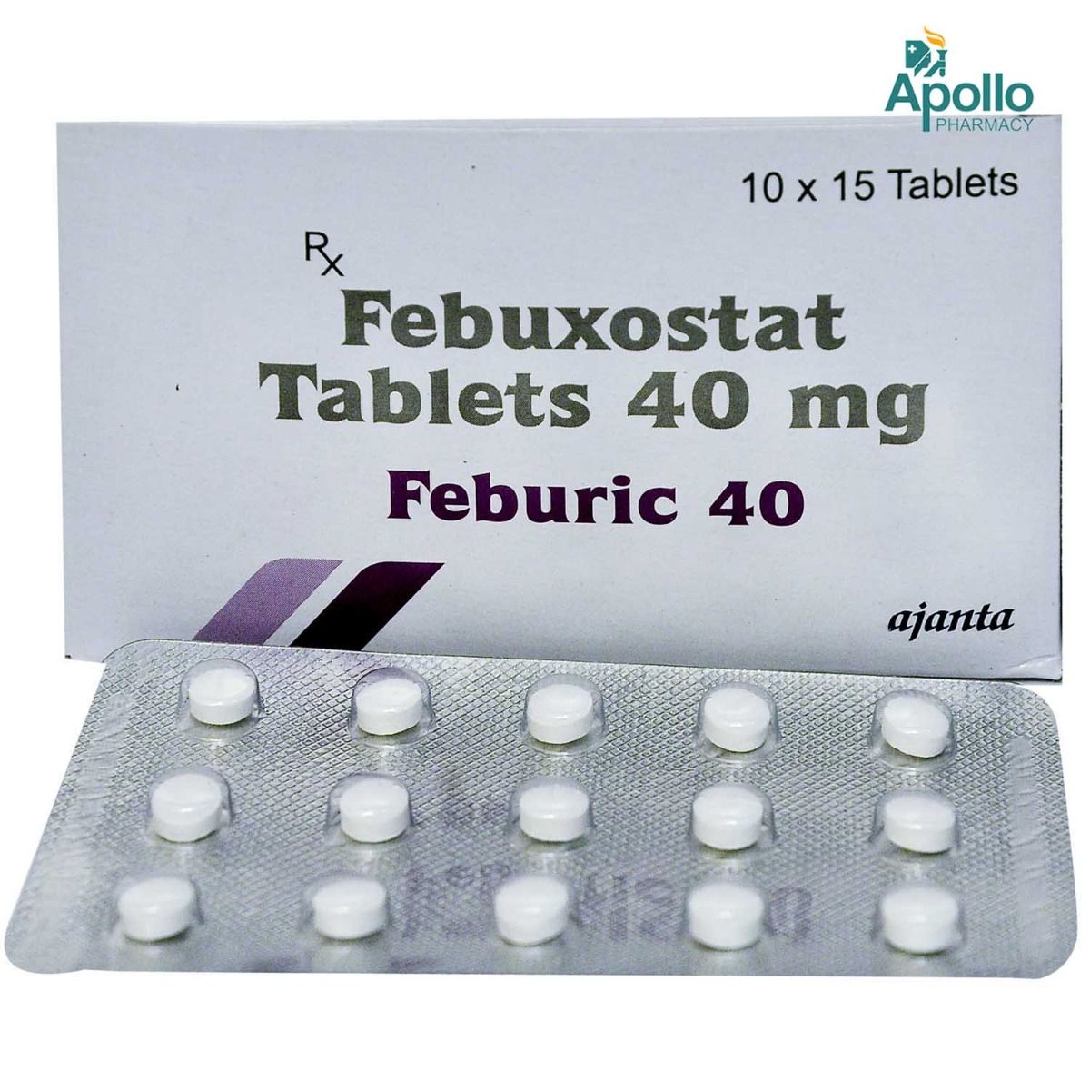 Feburic 40 Tablet 15's Price, Uses, Side Effects, Composition - Apollo ...