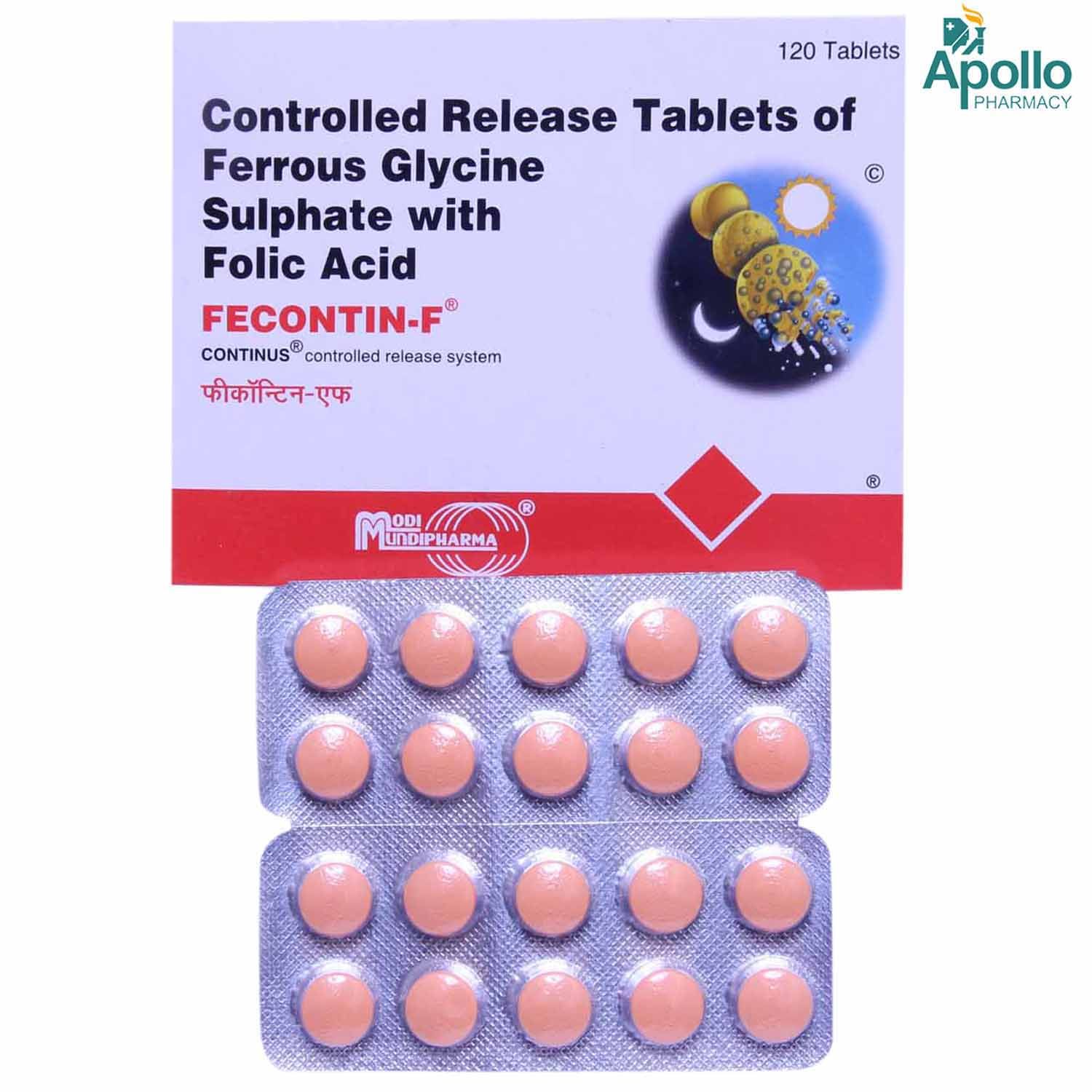 Fecontin F Tablet 10's Price, Uses, Side Effects, Composition - Apollo ...