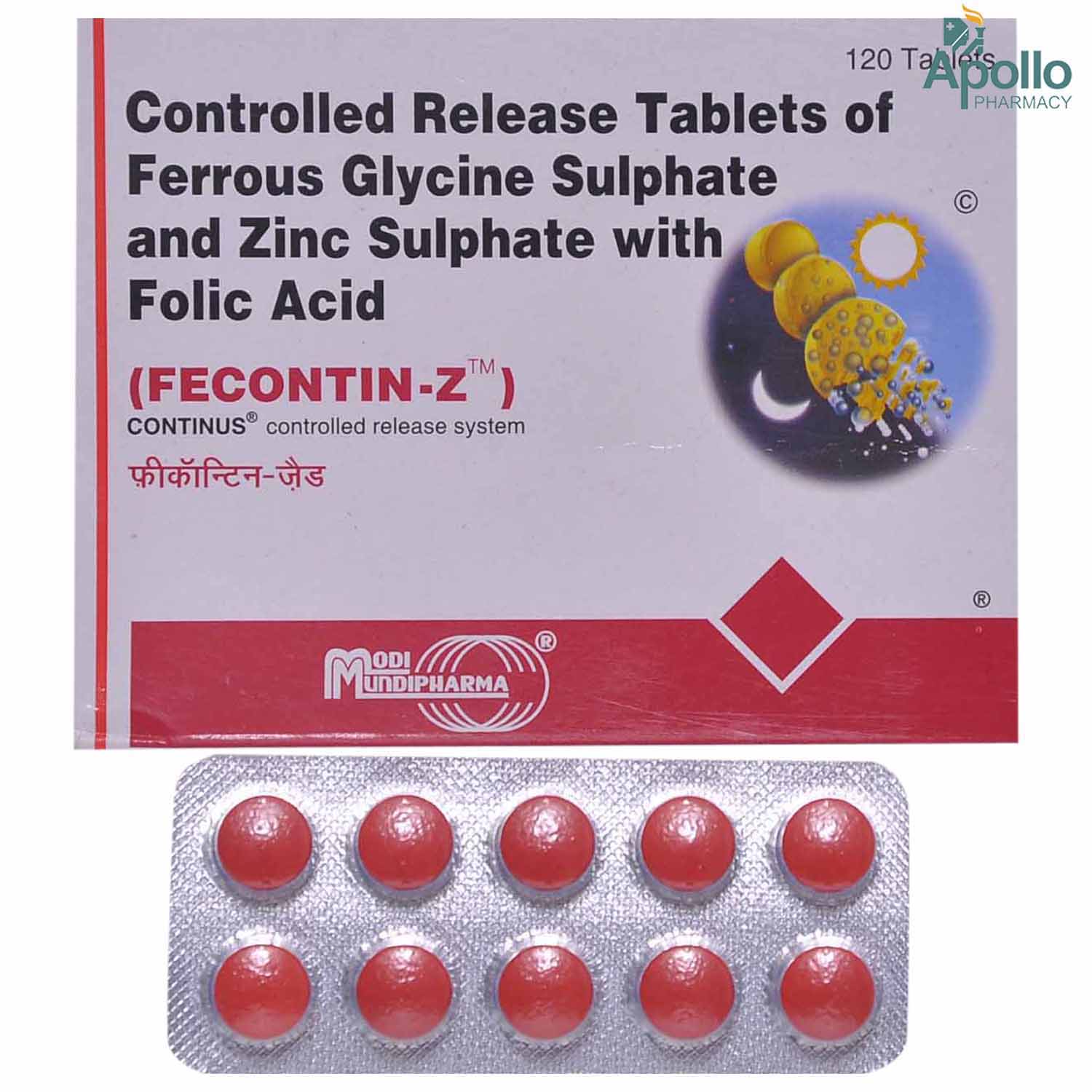 FECONTIN Z 100MG TABLET Price, Uses, Side Effects, Composition - Apollo ...