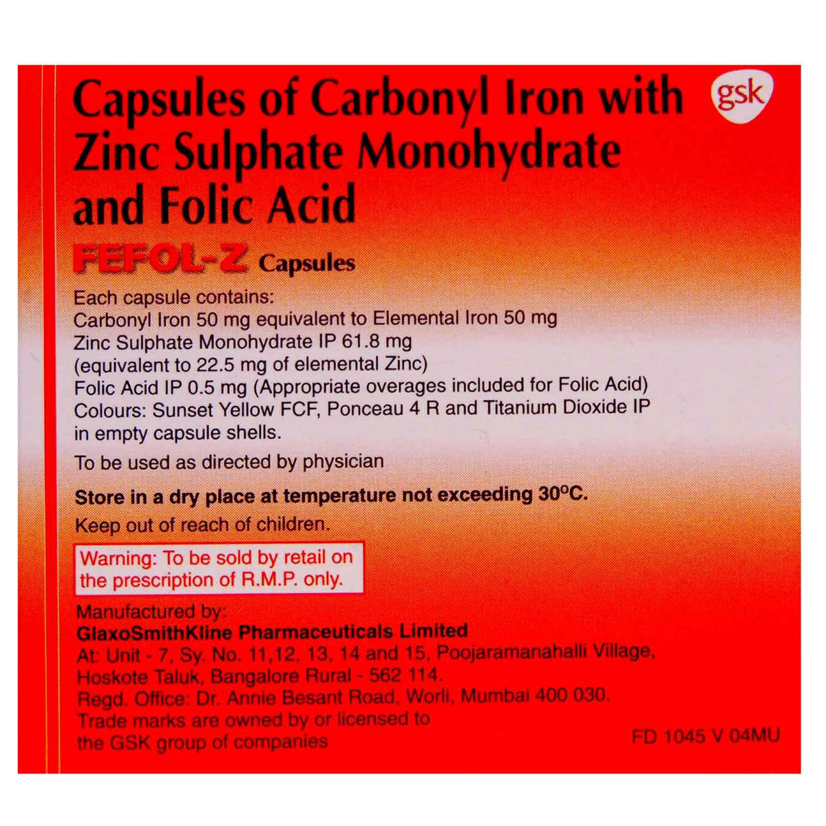 Fefol-Z Capsule 15's Price, Uses, Side Effects, Composition - Apollo ...