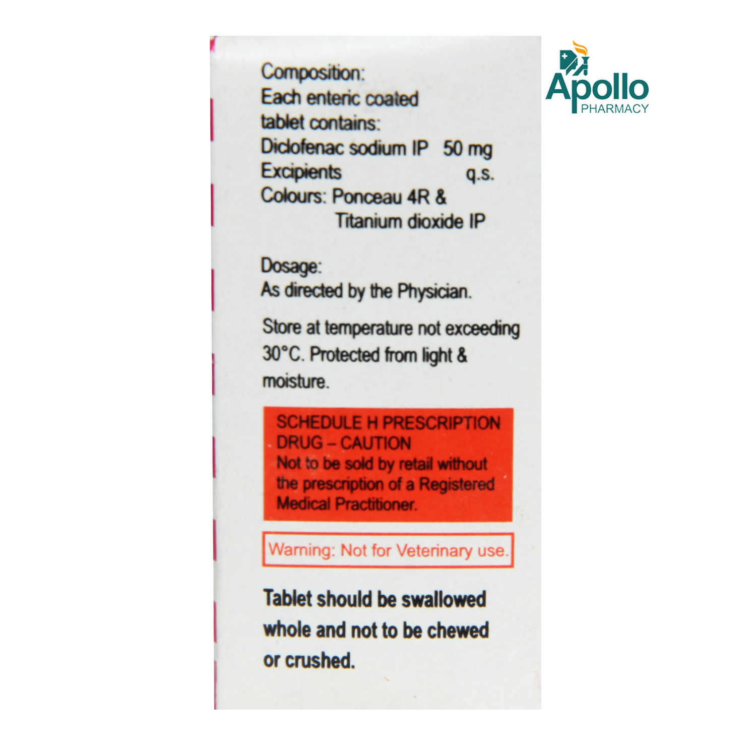 Fenak 50 mg Tablet 10's Price, Uses, Side Effects, Composition - Apollo ...