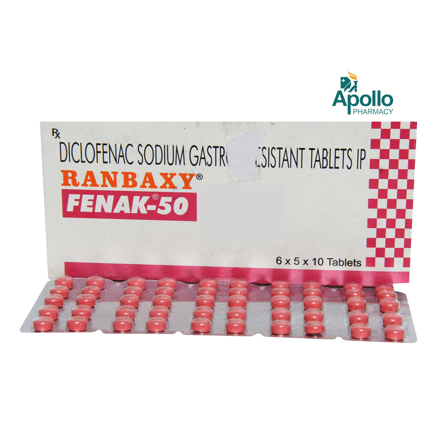 Fenak 50 mg Tablet 10's Price, Uses, Side Effects, Composition - Apollo ...