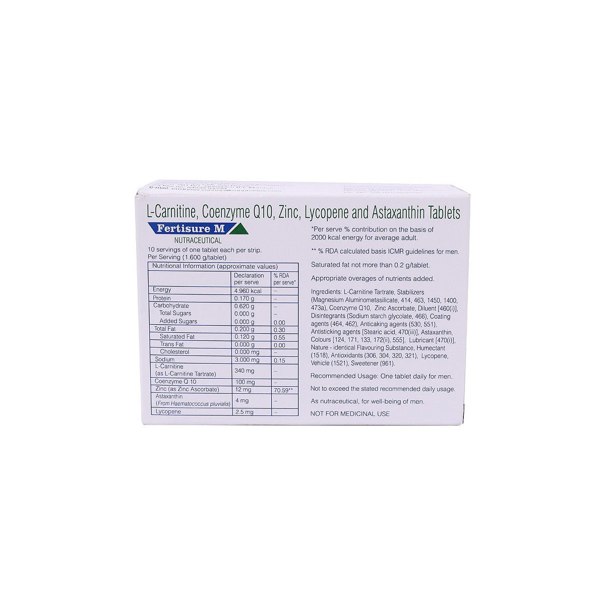 Fertisure M Tablet 10's Price, Uses, Side Effects, Composition - Apollo ...