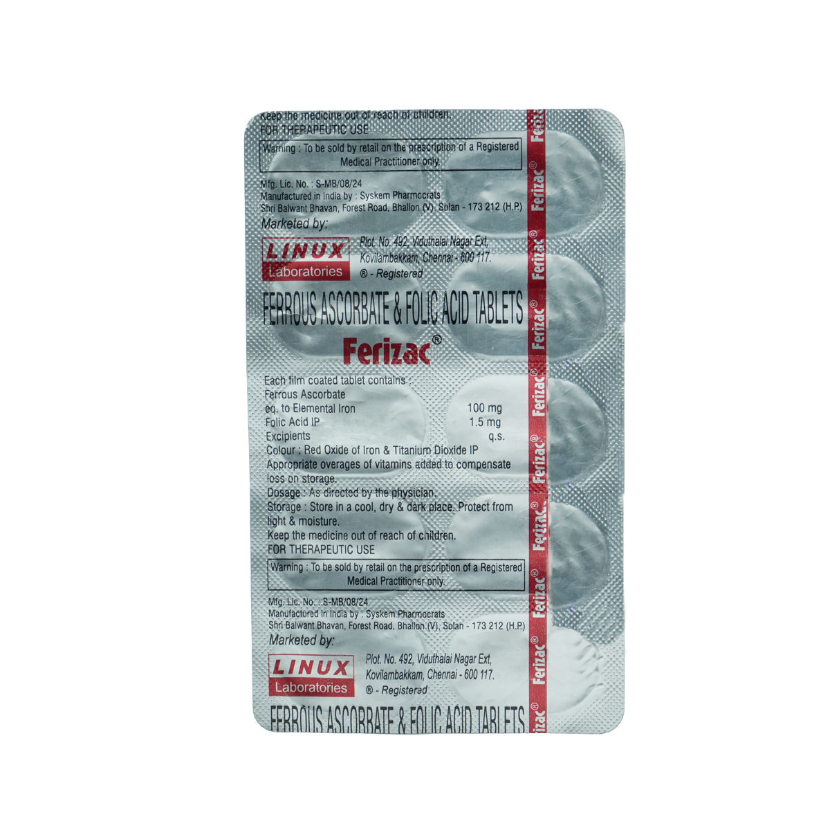 Ferizac Tablet 10's Price, Uses, Side Effects, Composition - Apollo ...