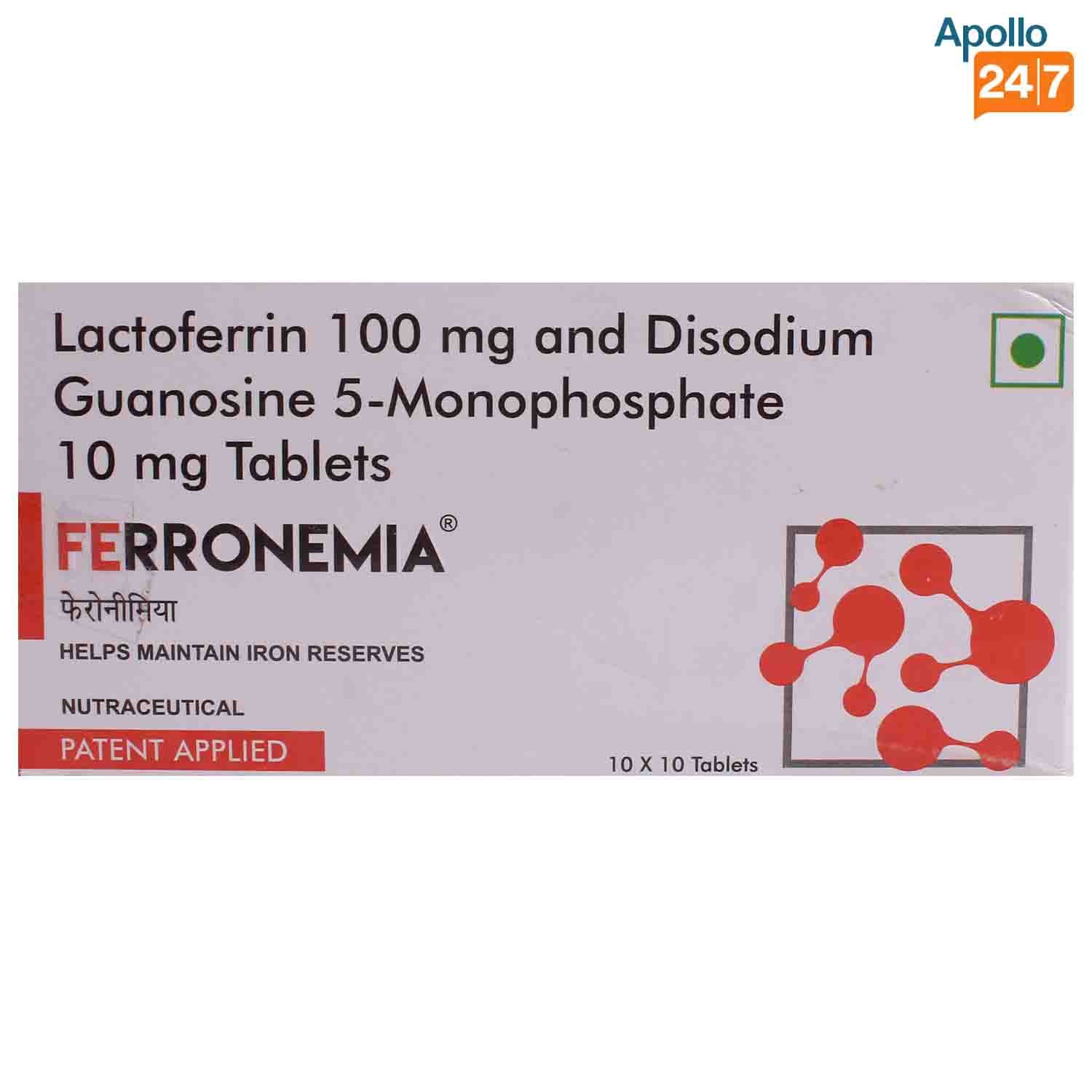 Ferronemia Tablet 10's Price, Uses, Side Effects, Composition - Apollo ...