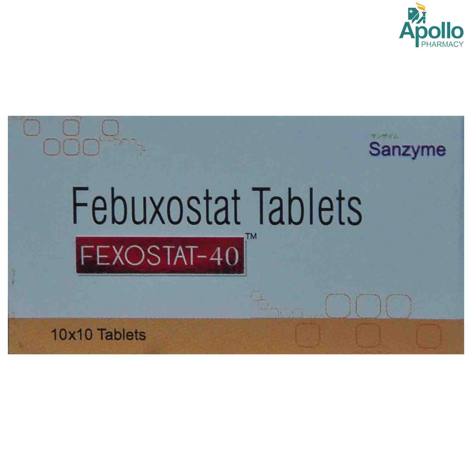 Fexostat-40 Tablet 10's Price, Uses, Side Effects, Composition - Apollo ...