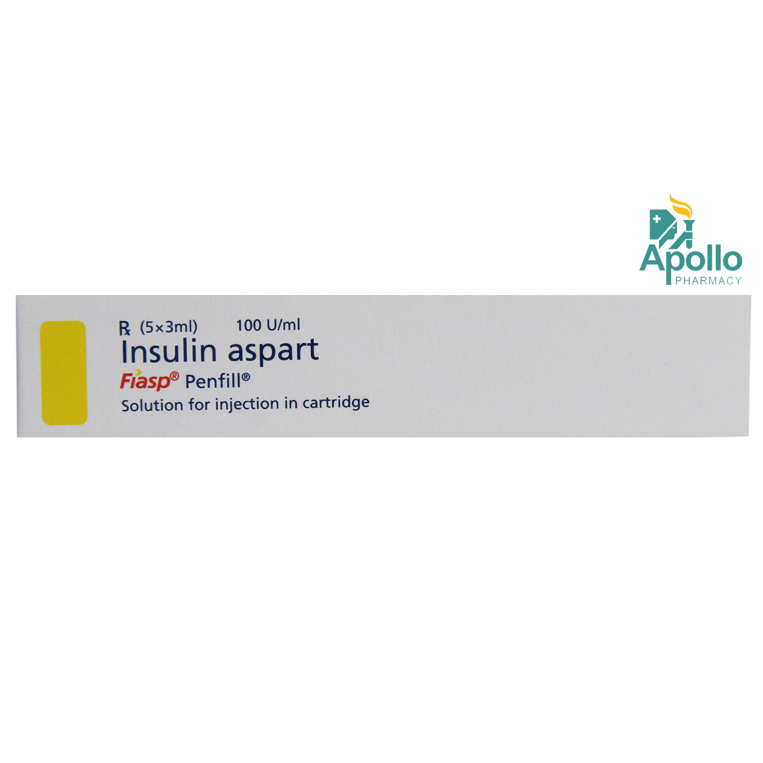 Fiasp 100IU/ml Penfill 5 x 3 ml Price, Uses, Side Effects, Composition - Apollo Pharmacy