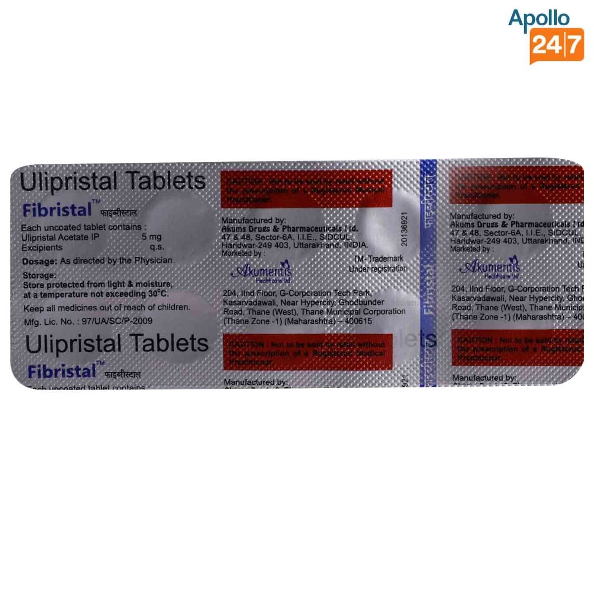 Fibristal Tablet 10's Price, Uses, Side Effects, Composition - Apollo ...